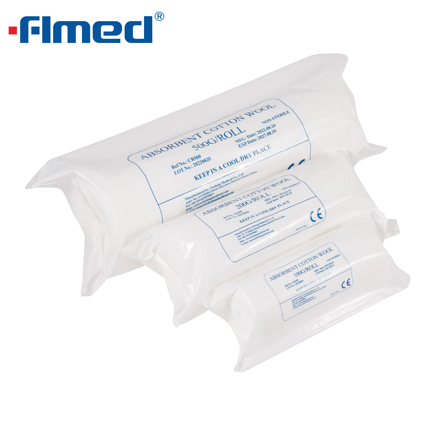 Blended Absorbent Cotton Cotton Wool 500g Roll from China manufacturer ...